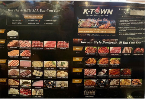 Menu | K-Town
